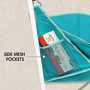 PORTAL Hammock Camping Chair Folding Rocking Chair Portable Swinging Chair with Cup Holder for Outdoor Lawn Backyard Patio Car Camp Sports Concerts,Support 350 lbs Blue