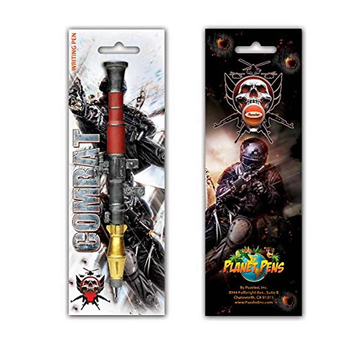 Planet Pens RPG Rocket Grenade Novelty Pen - Cute Funny Pens for Kids, Teens and Adults, Fun Cool Ball Point Pen for School Writing and Unique Office Supplies, Gun Pen Gift for Men and Women - 6 Inch