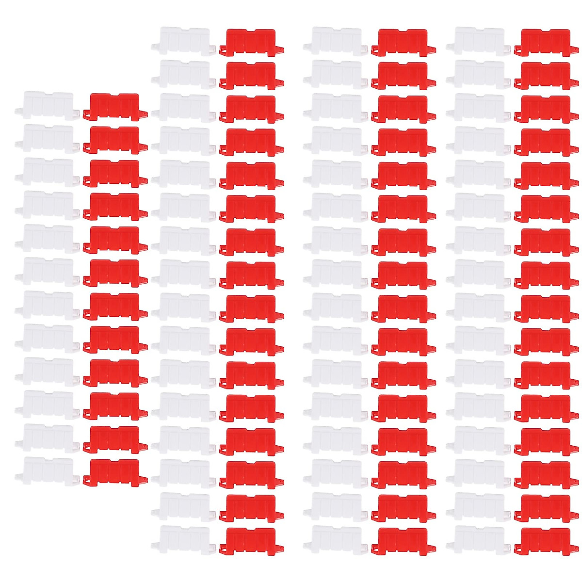 Dilwe RC Drifting Race Track Barrier,120PCS Plastic Universal RC Car DIY Racing Track Road Barrier Remote Control Car Accessories