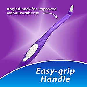 BrightWorks End Tuft Brush, Cleans Difficult Areas Such as Around Crowns, Bridges, implants and Wider Gaps Between Teeth (Pack of 3)
