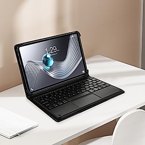 2 in 1 Tablet with Keyboard, 10.1 inch Android 12 Tablet PC, 8+256GB, Octa Core, 8MP+16MP Dual Camera, GPS, Bluetooth, WiFi, 4G LTE Tablet with Case (US Plug)