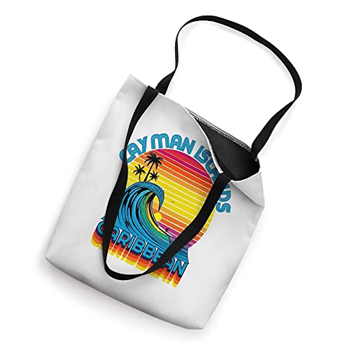 Cayman Islands Retro Throwback Surf & Beach Souvenir Tote Bag
