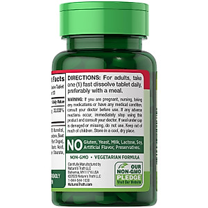 Biotin 10000mcg | 120 Fast Dissolve Tablets | Maximum Strength | Hair Skin and Nails Supplement | Natural Berry Flavor | Vegetarian, Non-GMO, Gluten Free | by Nature's Truth