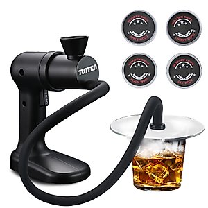 Tuffen Cocktail Smoker, Wood Chips Smoke Infuser, Smoking Gun Food Smoker, Portable Cold Smoke Generator for Drinks and Food, Gifts for Men Dad, Mom, Husband, and Cooking Enthusiast