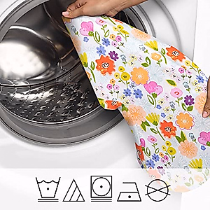 Boppy Original Support Nursing Pillow, Multicolor Spring Flowers, Ergonomic Breastfeeding, Bottle Feeding, and Bonding, Firm Hypoallergenic Fiber Fill, Removable Cover, Machine Washable