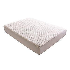 Mediflow Cotton Velour Waterproof 54 by 75-Inch Mattress Pad, Full