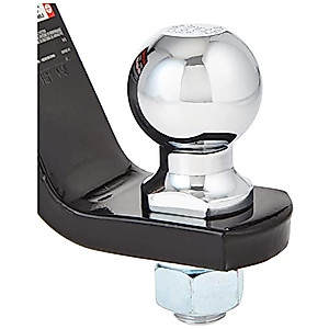 CURT 45042 Trailer Hitch Mount with 2-5/16-Inch Ball & Pin, Fits 2-Inch Receiver, 7,500 lbs, 4-Inch Drop , Black