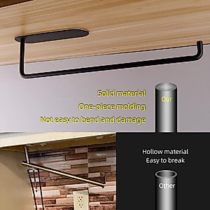 Adhesive Paper Towel Holder SUS304 Stainless Steel Kitchen Tissue Roll Holder Wall Mounted Paper Holder Under Kitchen Cabinet for Shower Bathroom