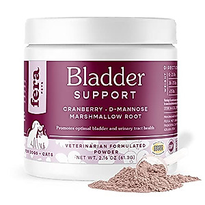 Fera Pets Bladder Support Dog and Cat Supplement – Kidney and Urinary Tract Health and Bladder Infection Prevention Supplements - Helps with Incontinence and Immune Antioxidant Vitamin