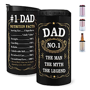 Dad Can Cooler - Can Cooler for Dad, Daddy, Father - Dad Tumbler - Gift for Father from Daughter, Son, Kids on Father's Day, Birthday, Christmas