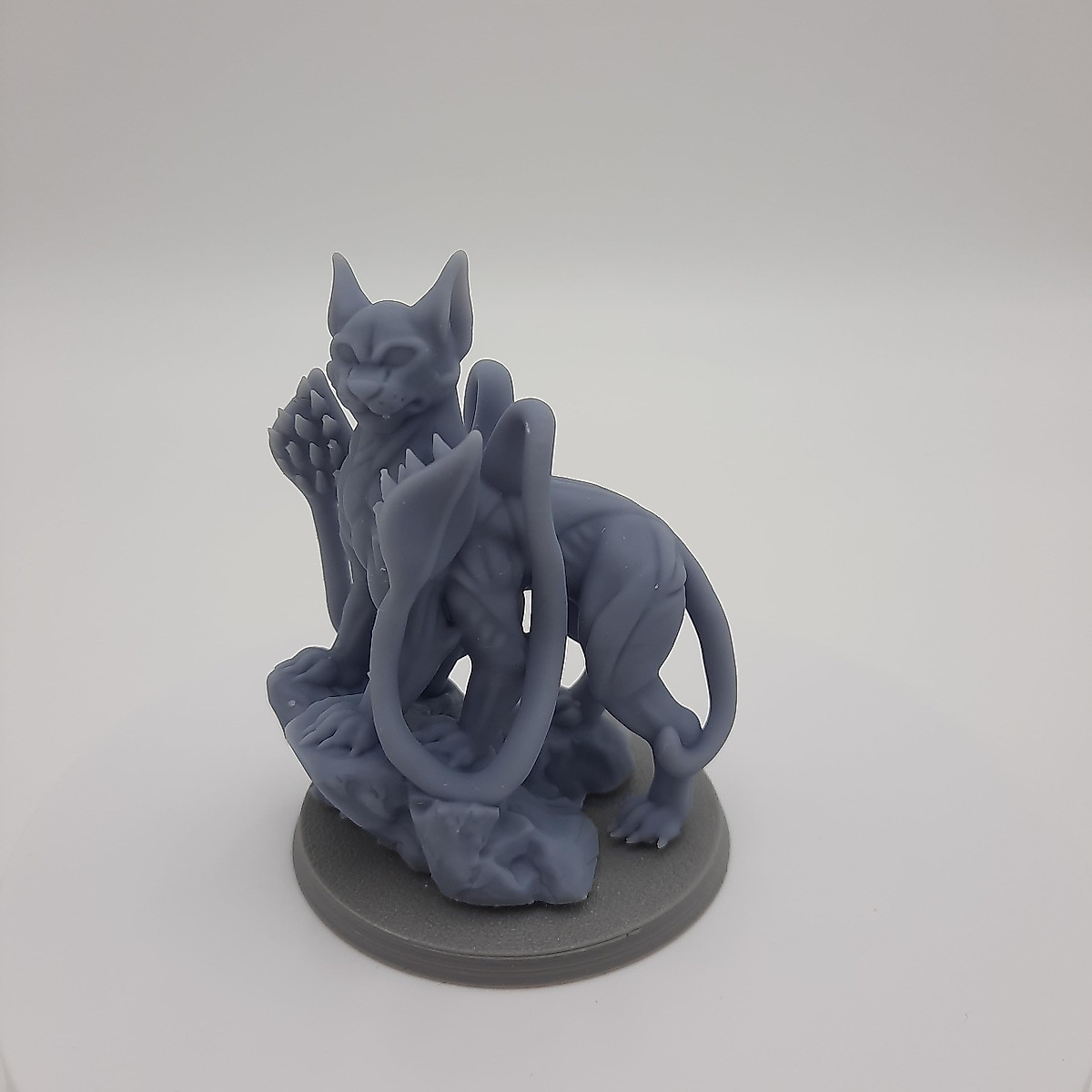 HERO Creations - Displacer Beast, Standing - RPG - Dungeons and Dragons - DND - Pathfinder - Lord of The Ring - Figurine Miniature (Gray/Unpainted)