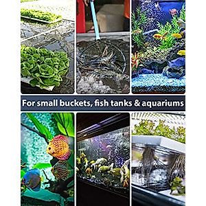 Pawfly Aquarium Air Stone Bar Bubbler 4 Inch Bubble Release Tool with Plastic Base Square Oxygen Diffuser for Nano Air Pump Small Bucket and Fish Tank, 4 Pack