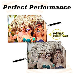 v4ink Compatible GI290 Refill Ink Bottle Replacement for Canon GI 290 to use with PIXMA G1000 G1100 G1200 G2000 G2600 G2800 G3000 G3100 G3200 G3400 G3800 G4000 G4400 Series Inkjet Printer -4 Bottles