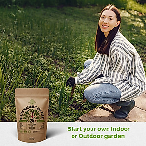 Organo Republic 25 Winter Vegetable & Herb Garden Seeds Variety Pack for Outdoors & Indoor Home Gardening 5000+ Non-GMO Heirloom Seeds Broccoli Beet Carrot Cabbage Radish Pea Mint Thyme Parsley