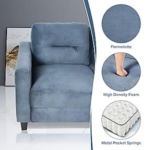 roomfitters Comfortable Sectional 3 Seater Couch and Sofa Set for Living Room, Bedroom, Office | Small Space Furniture, Grey