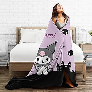 Cute Super Soft Blanket All Season Flannel Fleece Blanket for Kids Adult Sofa Bedding Living Room Decor 50"X40"