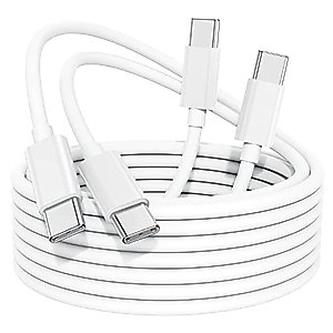 100W/5A Apple USB C to USB C Cable [2Pack/6.6FT], Replacement Type C Charger Cord for MacBook Pro 16, 15, 14, 13 inch, MacBook Air 2020/2019/2018,iPad Pro/Air, Compatible All PD USB C Charger