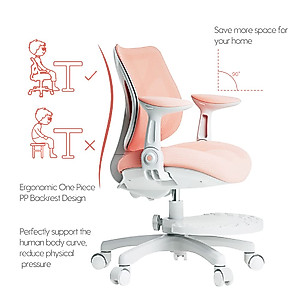 TIANFUSTAR Kids Desk Chair，Children Study Computer Chair with Adjustable Height,Swivel Mesh Task Student Chair for Teens Boys Girls Youth in Home Bedroom School