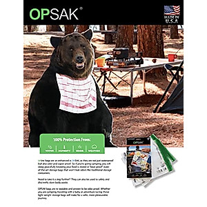 LOKSAK - OPSAK Odorproof Dry Bags for Backpacking, Hiking and Storage- Resealable Reusable and Recyclable Storage Bags (2 pack 28 in x 20 in)