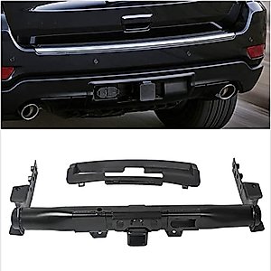 NO7RUBAN Trailer Hitch Receiver and Bezel for 2011-2020 Jeep Grand Cherokee Replacement for Part # 82212180AC