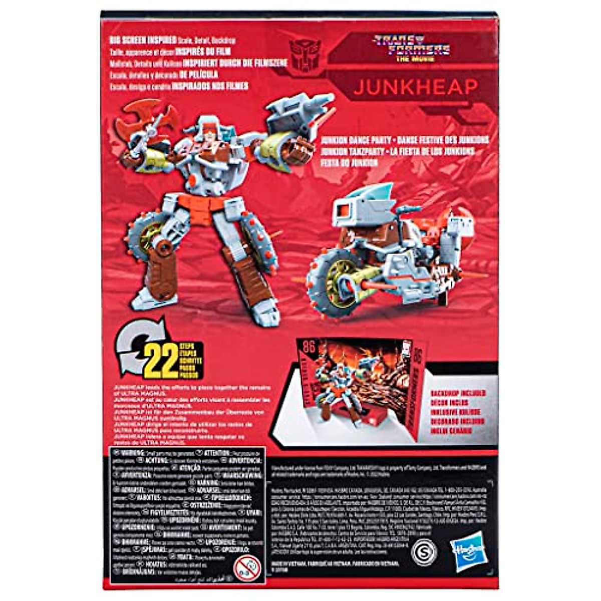 Transformers Toys Studio Series 86-14 Voyager Class The The Movie 1986 Junkheap Action Figure - Ages 8 and Up, 6.5-inch