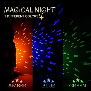 InnoBeta Dinosaur Stuffed Animal Star Night Light Projector, 14" T-Rex Fluffy Plush for Baby Girls, Boys, Kids, Children, Gifts for Birthday, Christmas, Valentine's Day, Dinosaur Nursery Room Decor