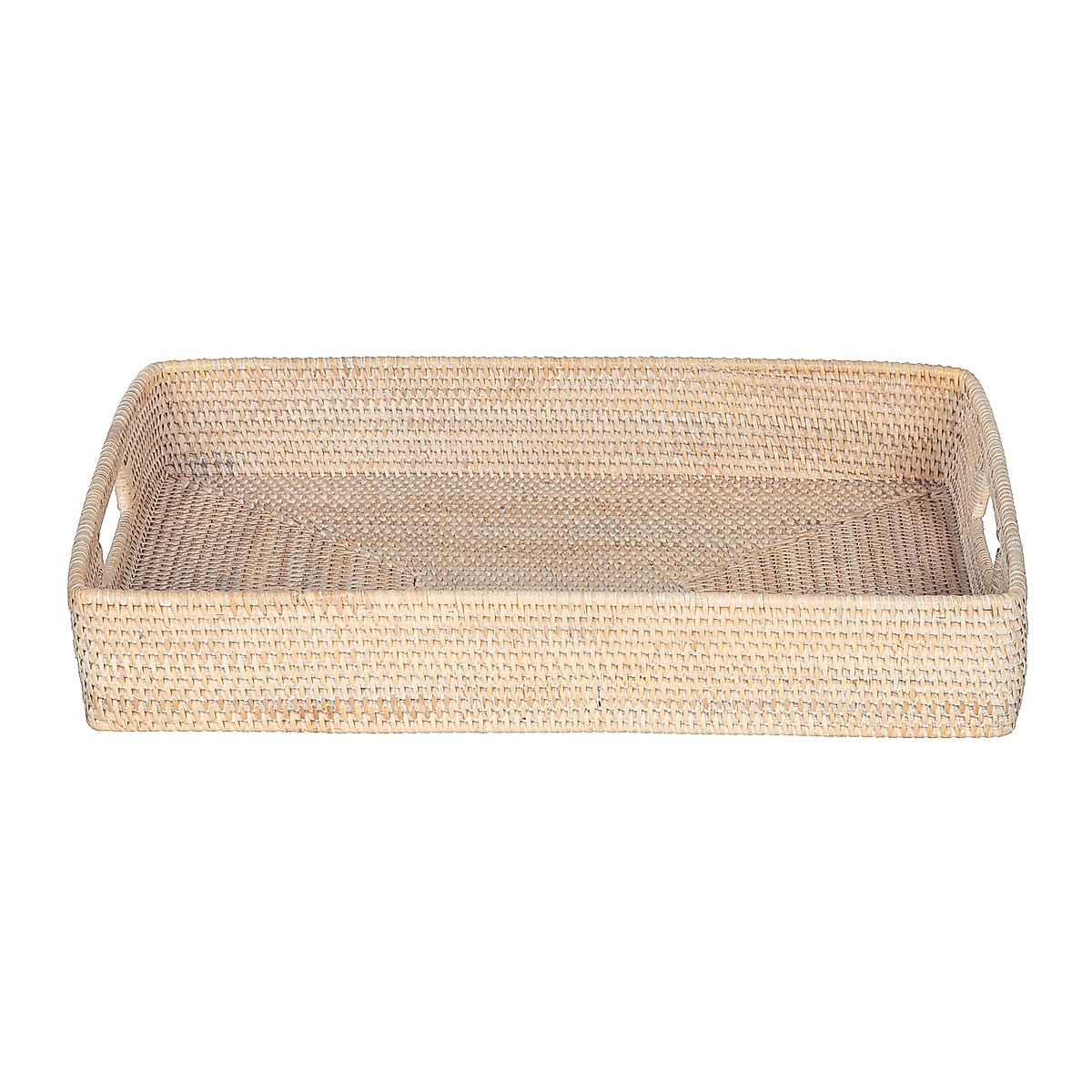 KOUBOO 1020048 Laguna Serving Tray, Off-White/Latte
