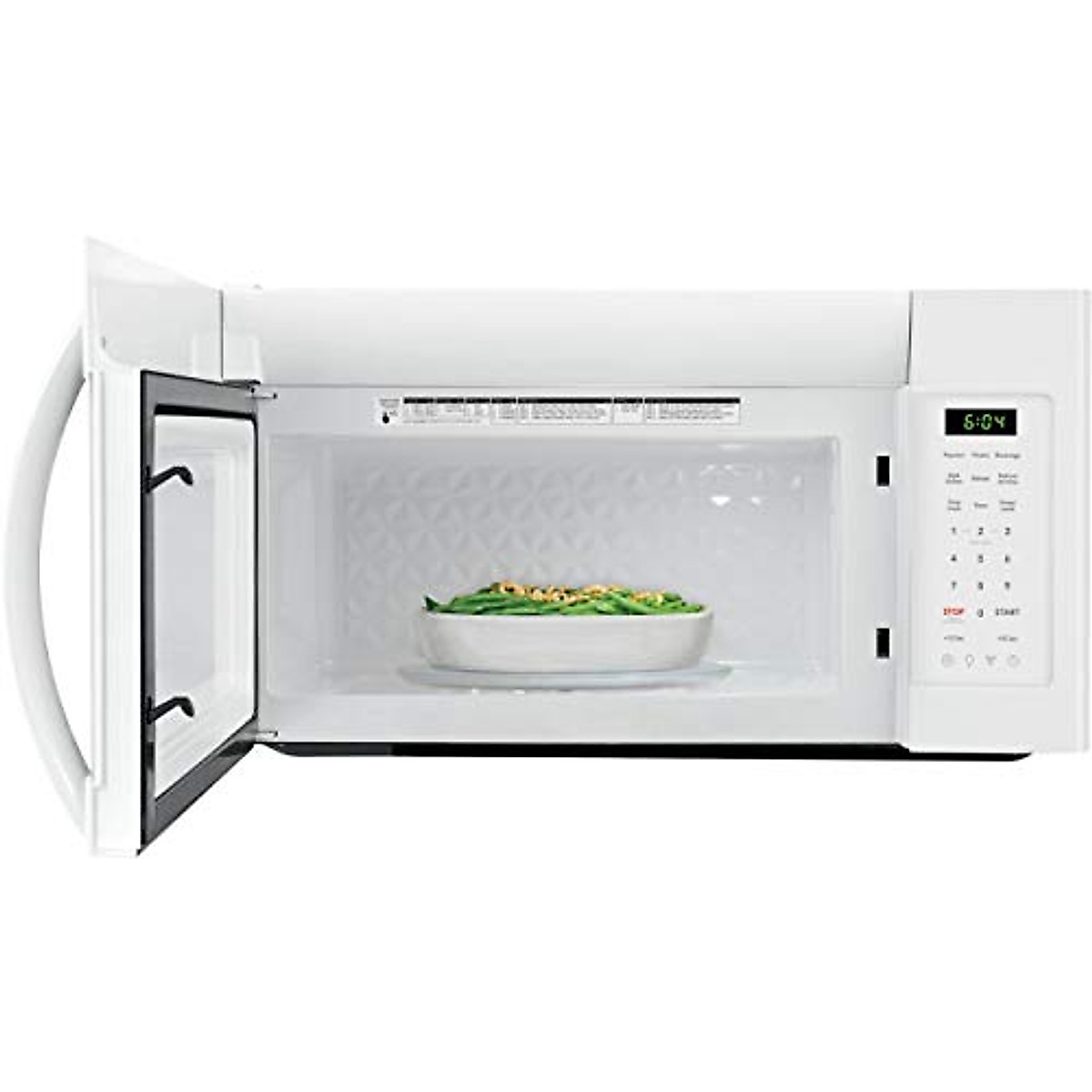 Frigidaire FFMV1846VW 30" White Over the Range Microwave with 1.8 cu. ft. Capacity, 1000 Cooking Watts, Child Lock and 300 CFM in White