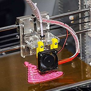 SIQUK 2 Pcs PTFE Teflon Tube (2M) 4 Pcs PC4-M6 Quick Fitting 4 Pcs PC4-M10 Straight Pneumatic Fitting Push to Connect for 3D Printer 1.75mm Filament