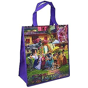 Legacy Licensing Partners Disney Encanto Eco-Friendly Tote Bag Large - Non-Woven Reusable Bag 13 X 15- Durable And 100% Recyclable Material - Reusable Gift Bag - Multicolor