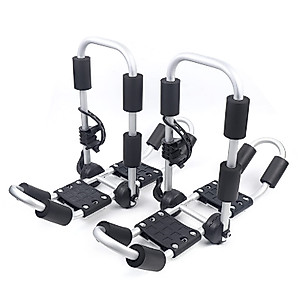 Kayak Roof Rack 3 in 1 Kayak Rack Universal Roof Rack Carrier Canoe Holder Foldable Fitment Hull for Canoe Ski Surfboard