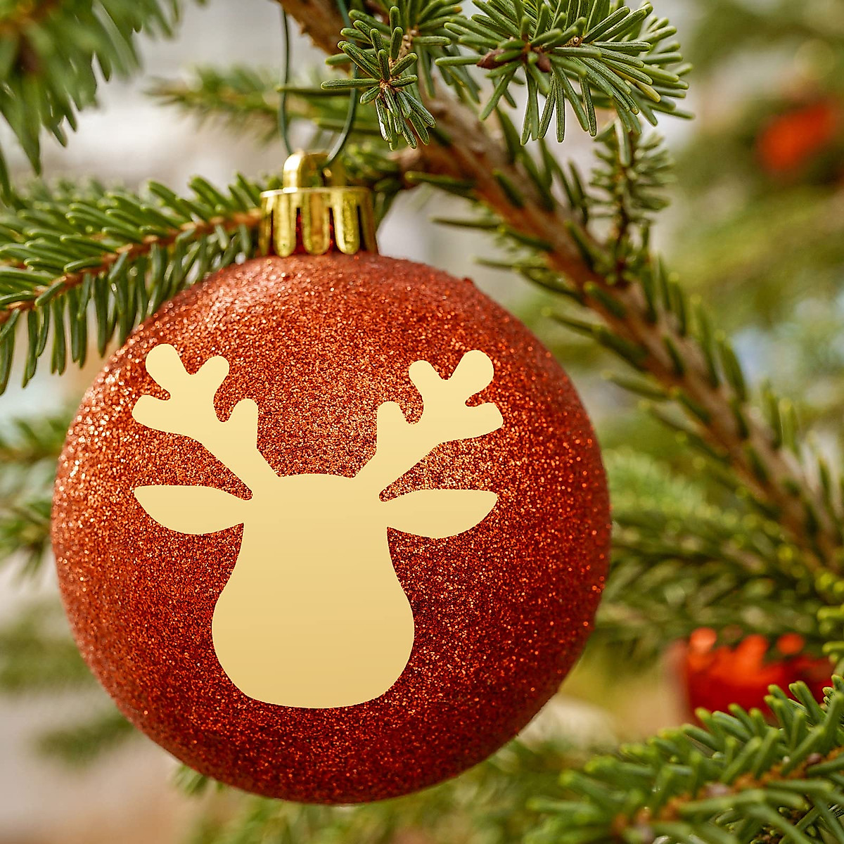 AIEX 120pcs Christmas Envelope Seal Stickers, Envelope Seals Elk Snowflake Present Package Christmas Tree Gold Foil Stickers for Envelopes Greeting Cards Biscuit Bags Present Boxes(4 Patterns)