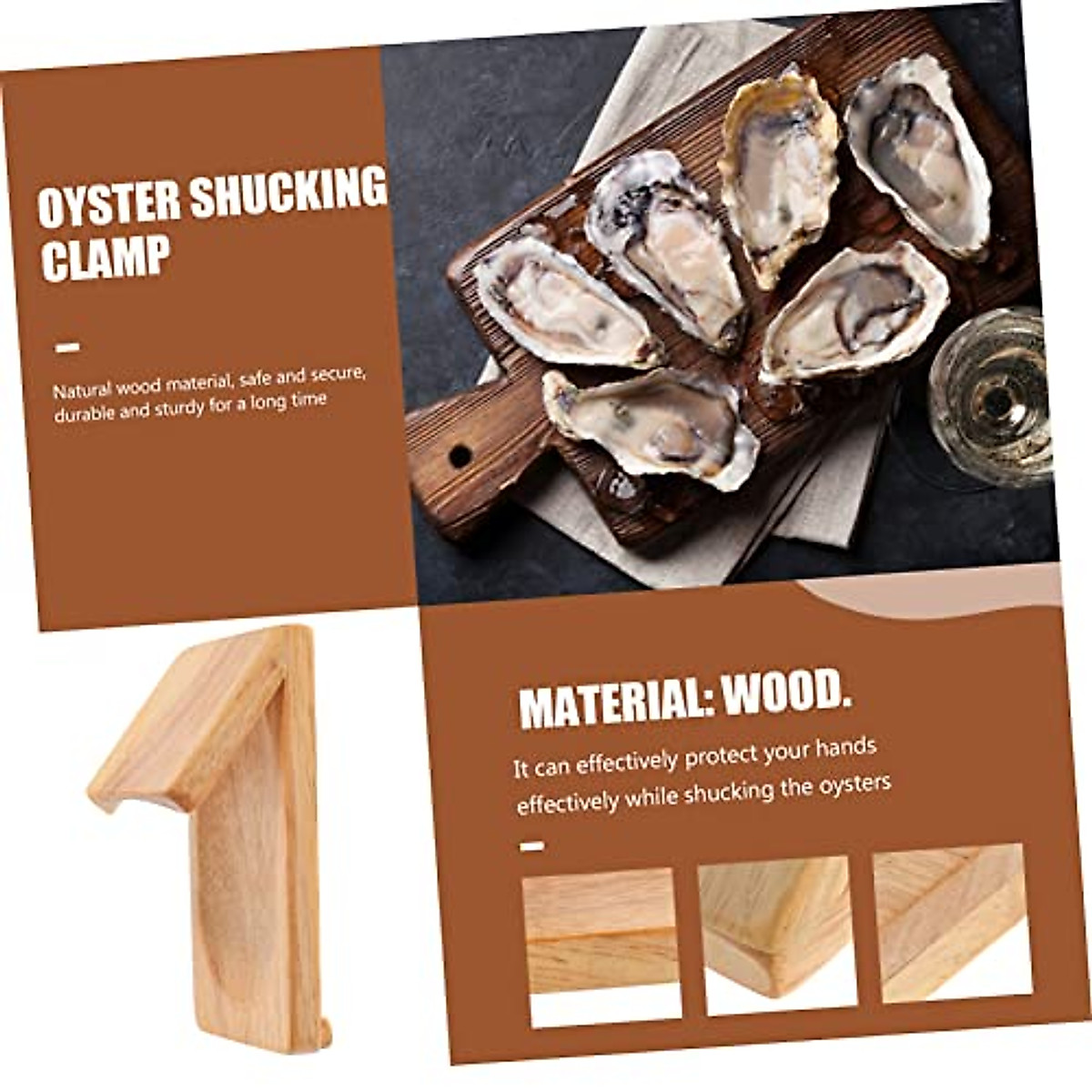 VOSAREA 1pc Handguard Seafood Opener Tool Oyster Shucking Hand Guard Non- Slip Oyster Knife Decorating Tools Cookie Decorating Tools Kitchen Utensil Set Hand Protector Kitchen Gadget Tray