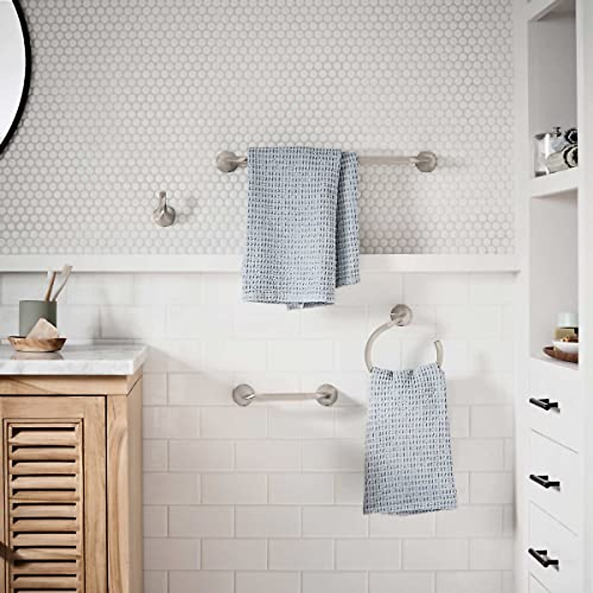 karis Karis BH1293BN 4 Piece Bath Accessory Kit Brushed Nickel