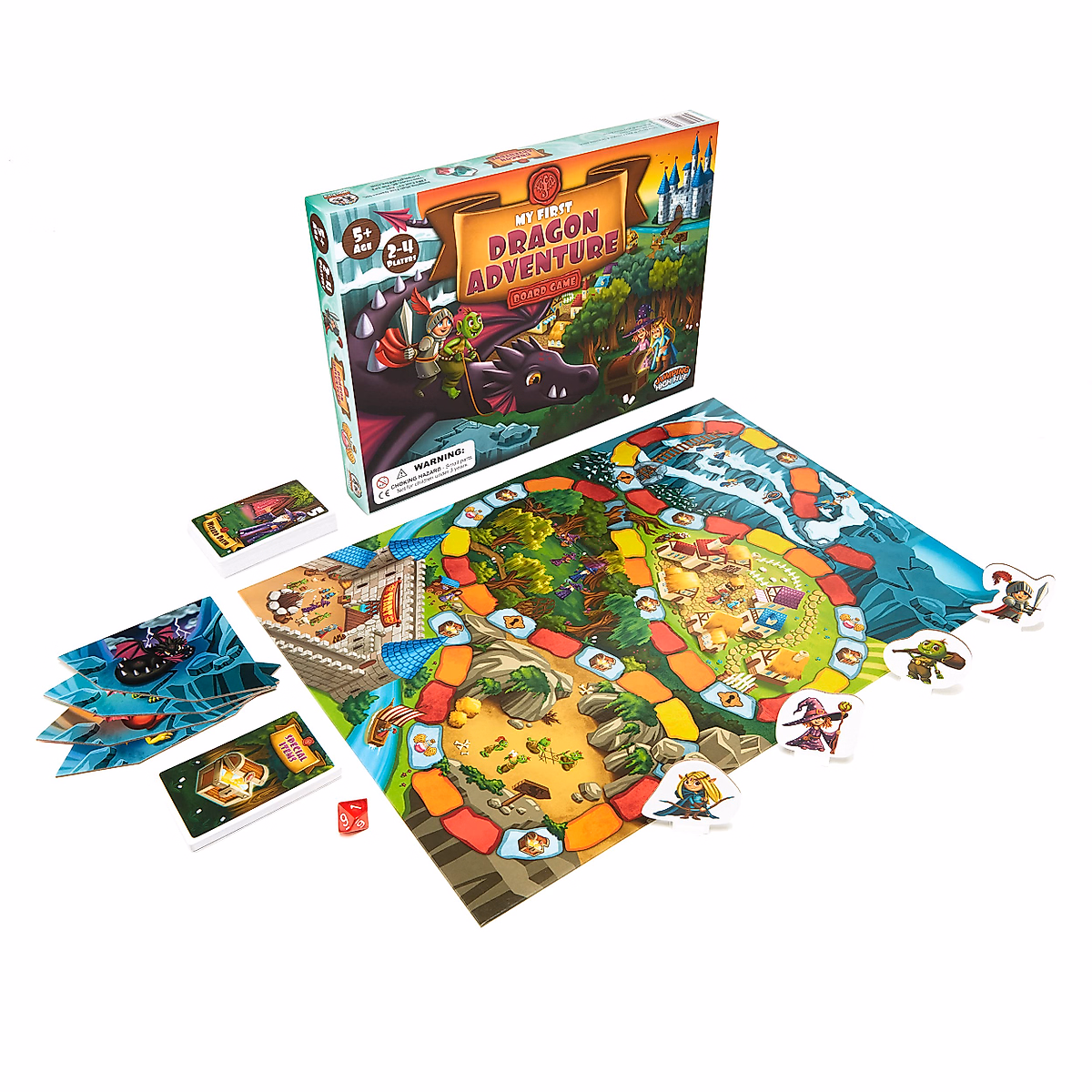 Jumping High Fives My First Dragon Adventure Board Game - Kids Save The Kingdom, Beginner Fantasy Adventure Game for Children 5+, Exciting Hands-On Dragon Fun for Family Game Night