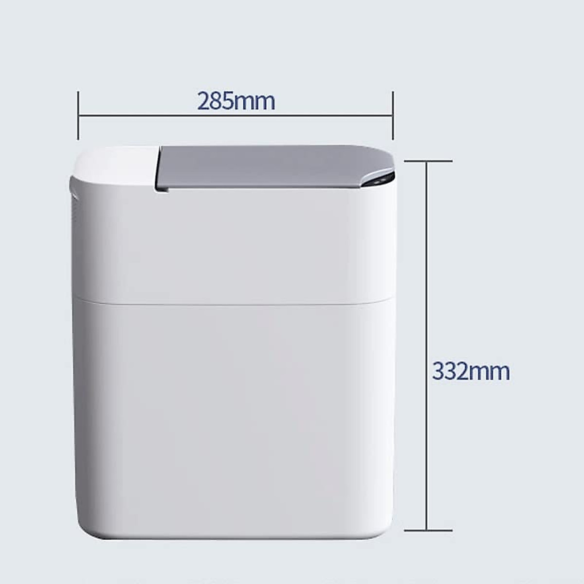 GENIGW Automatic Sensor Trash Can for Kitchen Corner Smart Trash Can Suction Bag Smart Dump Bathroom Trash Bin for Toilet