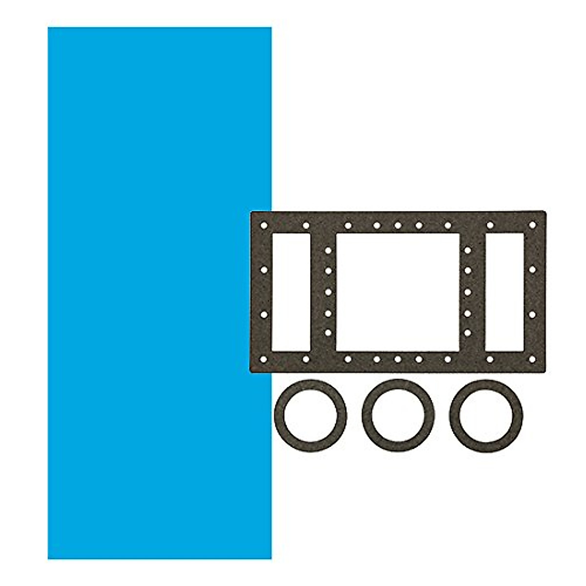 Smartline Solid Blue 18-Foot Round Liner | Overlap Style | 48-to-52-Inch Wall Height | 25 Gauge Virgin Vinyl | Designed for Steel Sided Above-Ground Swimming Pools | Universal Gasket Kit Included