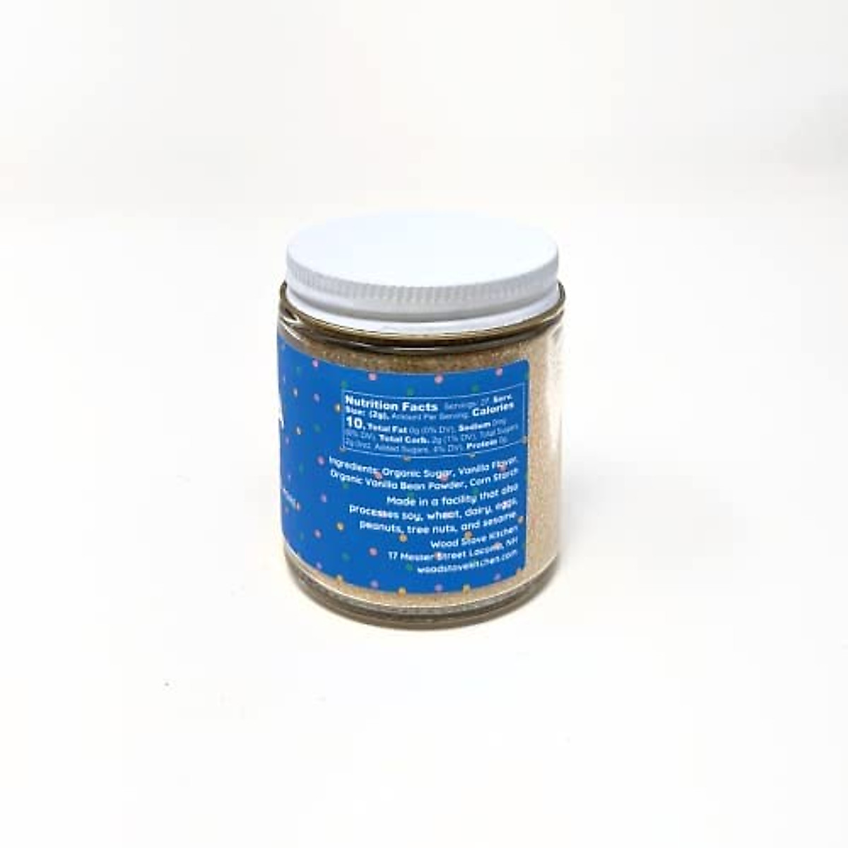 Wood Stove Kitchen - Vanilla Flavored Sugar for Cooking, Baking, Beverages & Cocktail Rimmer - Flavored Sugar & Seasoning with Spice and Herbs - Sweeten Coffee, Tea, and Food - 3.8 oz