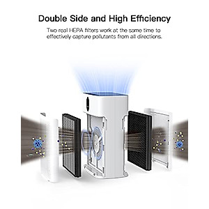 MORENTO HY4866 Air Purifier Replacement Filter for HY4866 Air Purifer (2 Pack, Enhanced Version)