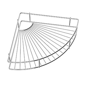 2-Pack 9" Rustproof Stainless Steel Corner Shower Caddy, Adhesive Bathroom Wall Mounted Storage Accessories Shower Shelf Organizer, Chrome