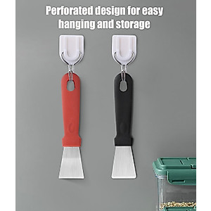 Kytasryl Multi-functional Stainless steel Scraper 4PCS, Mini Kitchen Cleaning Scraper Spatula, Bathroom Gap Cleaning Tool, walls or floors clearing scraper