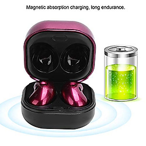 Kafuty-1 S6 Plus True Wireless Earbud,Bluetooth5.0 Headphone 6D Stereo Wireless Earphone with Charging Case,LED Color Screen,HD Call,Noise Reduction Headphone for Smart Phones/Sport(red)