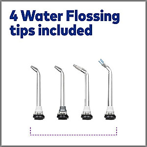 Waterpik Whitening Water Flosser, White (WF 05) Electric Oral Irrigator Flosser Whitens Teeth Gently