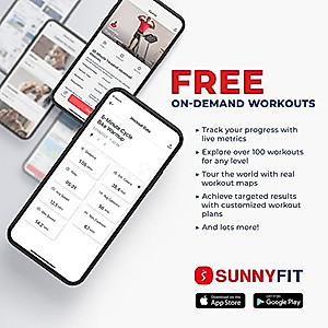 Sunny Health & Fitness Premium Magnetic Resistance Smart Recumbent Bike with Exclusive SunnyFit® App Enhanced Bluetooth Connectivity - SF-RB4850SMART