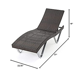 Christopher Knight Home San Marco KD Chaise Lounge, Multibrown