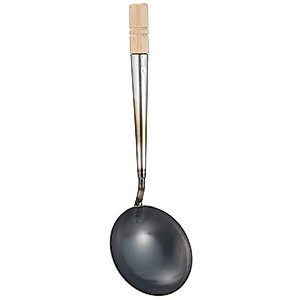 Endoshoji TKG ATYA801 Chinese Ladle, For Fried Rice, Outer Diameter x Handle Length 4.1 x 8.5 inches (105 x 215 mm), Capacity Estimated 5.9 fl oz (150 cc), The More Oil Becomes Better and Easier to