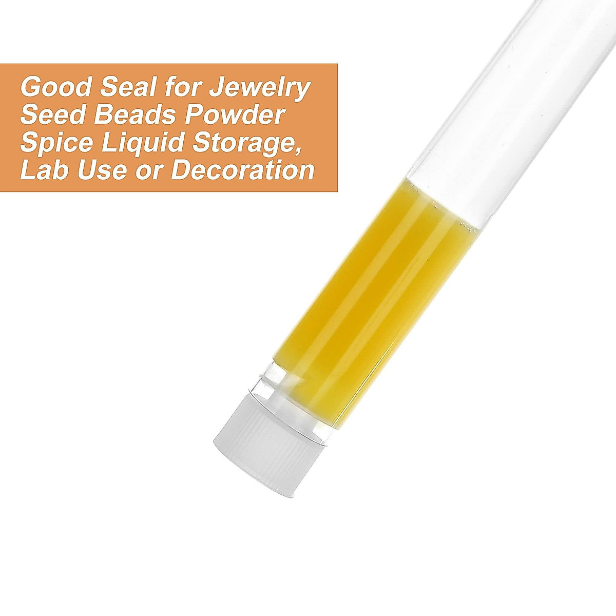 120Pcs Plastic Test Tubes with Lids and Rack, 16x100mm(10ml) Test Tubes with Cap and Holder Rack, Test Lab Tube for Scientific Experiments, Candy, Beads, Liquid Storage, Party Decor