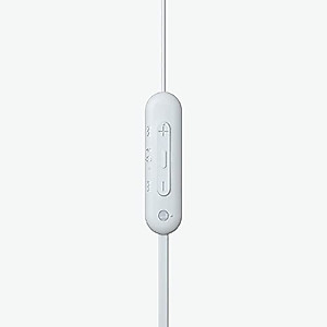 Sony WI-C100 Wireless in-Ear Bluetooth Headphones with Built-in Microphone, White