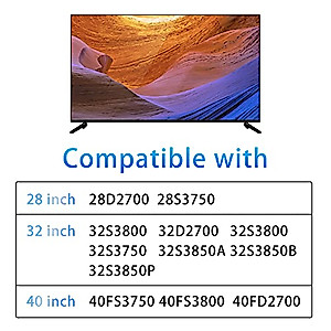 TV Stand Base for TCL TV LED FHD Roku Smart TV, Universal Base Stand for TCL 28 inch TV, for TCL 32 inch TV, for TCL 40 inch TV with Screws, Easy to Install (Black)