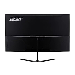 acer Nitro 31.5" Curved FHD Monitor, 32 inch 1500R Zero-Frame Display, FreeSync, 75Hz Refresh Rate, 1ms Response time, Adjustable Tilt, HDMI, VGA w/GM Accessory, Black